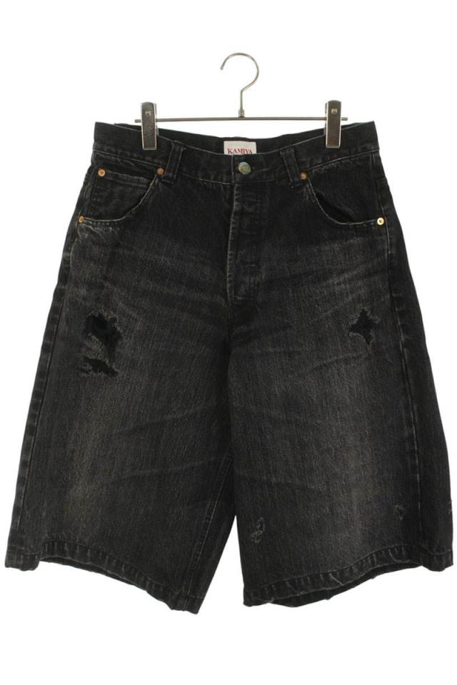 カミヤ サイズ:S  25SS  G14PT039 ウォッシュドハーフバギーハーフパンツ 中古 SB01