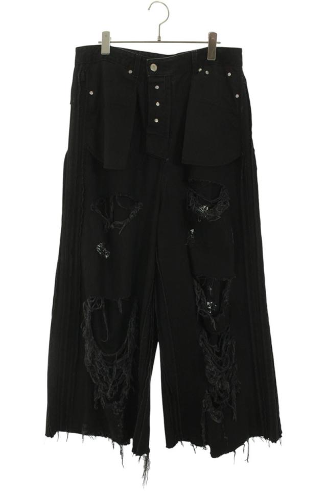 ヴェトモン サイズ:30インチ  UE63PA260B2 デストロイインサイドアウトバギーデニムパンツ 中古 OM10