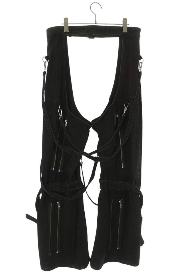 ジュンナカヤマ サイズ:FREE  25SS  JN-SS25-018 BONDAGE DENIM CHAPS ボンデ—ジデニムパンツ 中古 BS99