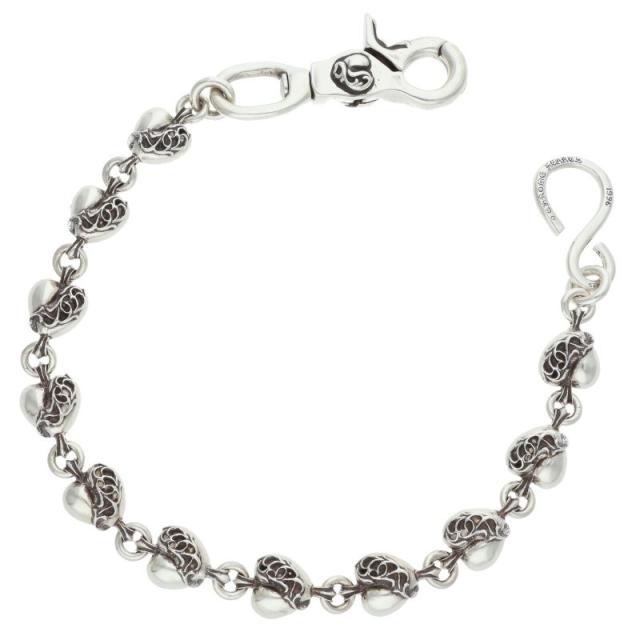 クロムハーツ サイズ:ショート  HRT SHORT-S 1クリップショートハートリンク シルバーウォレットチェーン 中古 OK15