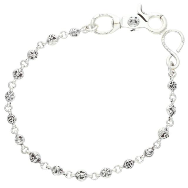 クロムハーツ サイズ:ショート  1MULTIBALL SHORT-S 1クリップショート#1マルチボール シルバーウォレットチェーン 中古 FK04