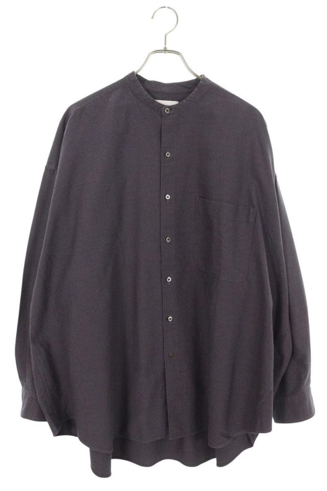 グラフペーパー サイズ:FREE  GM214-50018B Oxford Oversized Band CollarShirt オックスフォードオーバーサイズバンドカラー長袖シャツ 中古 BS99