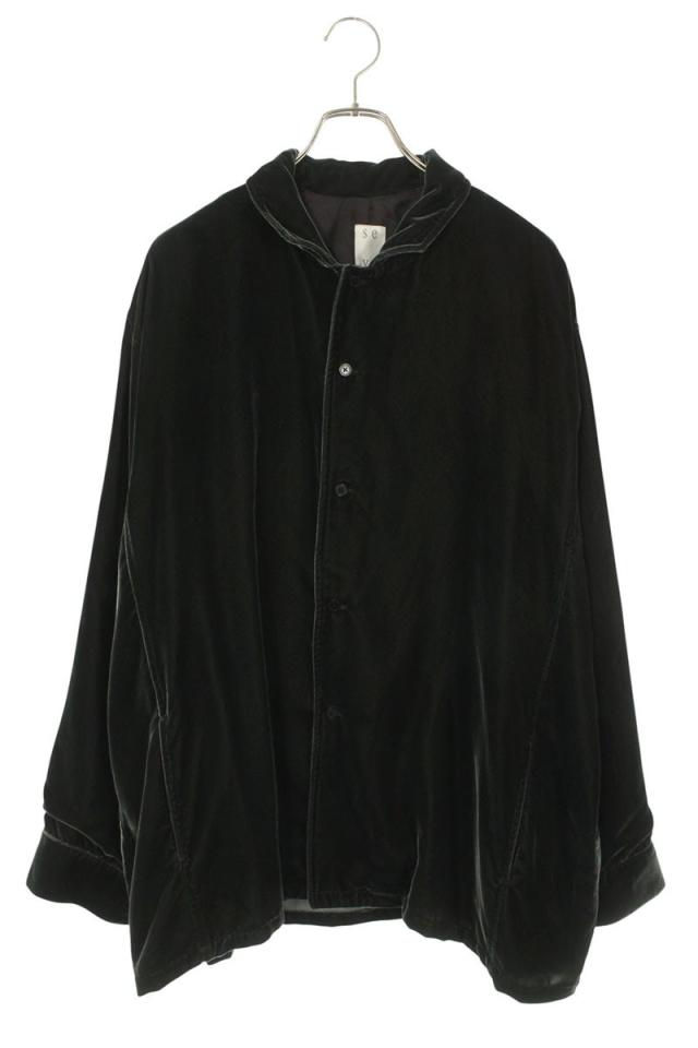 セヤ サイズ:4  24AW  VOYAGE OVER SHIRT ベロアオーバーサイズ長袖シャツ 中古 BS99