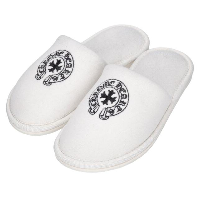 クロムハーツ サイズ:S ホースシュー刺繍ホテルスリッパ 中古 SS07
