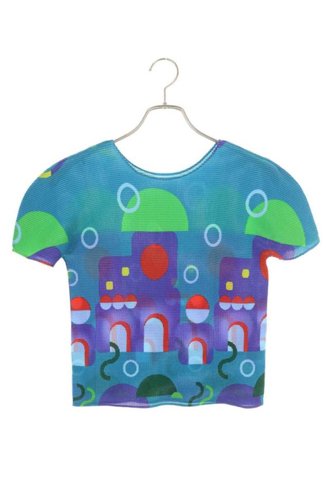ミー/イッセイミヤケ   MI53FK396 SOMEWHERE 竜宮城イメージプリーツTシャツ 中古 BS99