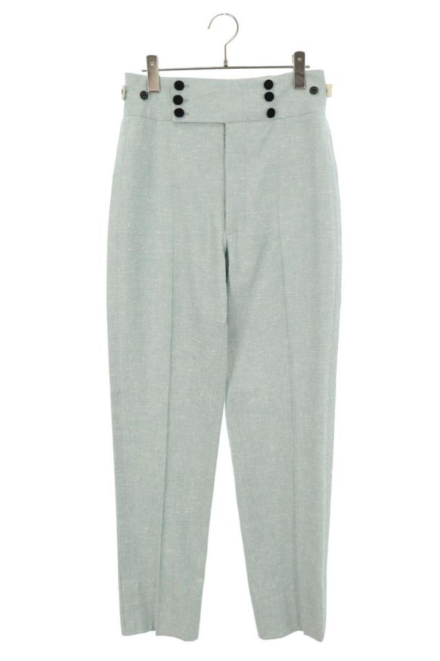 メゾンマルジェラ  ペンドルトン サイズ:44  23AW  S67KA0048 リネンシルクチェック切替スラックスロングパンツ 中古 BS99