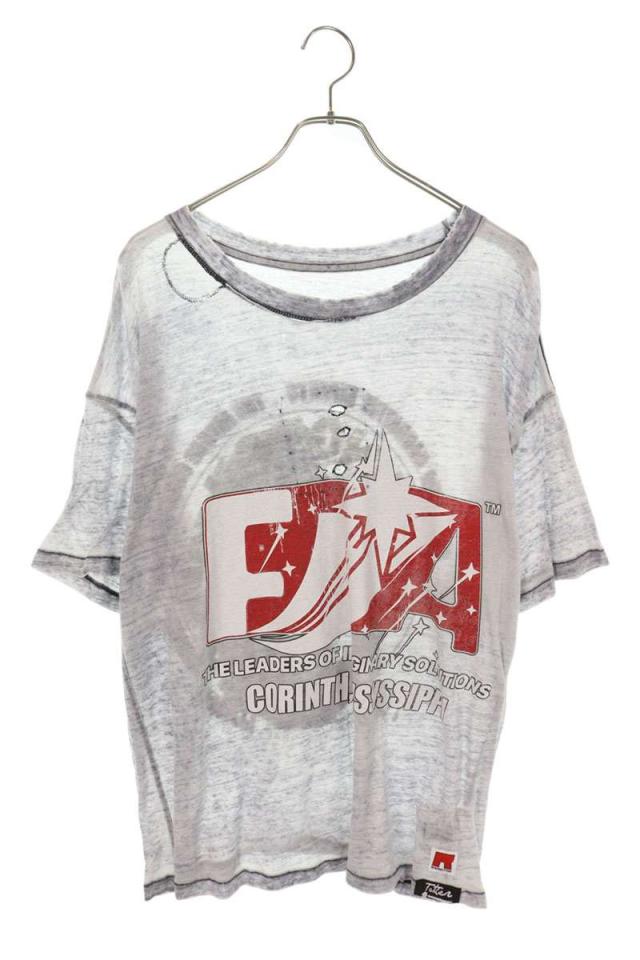 リヴィントンロイレビス サイズ:L  25SS  FOUNDING NARRATIVE BURNOUT TEE ダメージ加工Tシャツ 中古 BS99