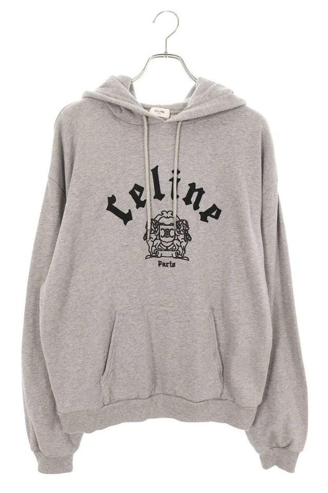 セリーヌ サイズ:M  RY08M670Q.08BQ エンブロイダリープルオーバーパーカー 中古 OM10