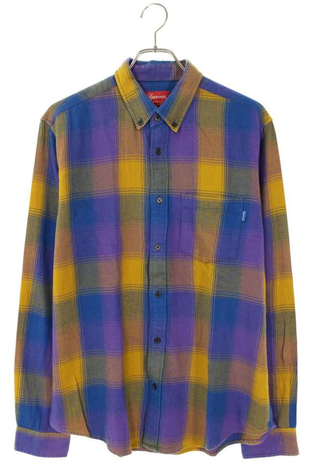 シュプリーム サイズ:M  198AW  Heavyweight Flannnel Shir ヘビーウェイト長袖シャツ 中古 BS99