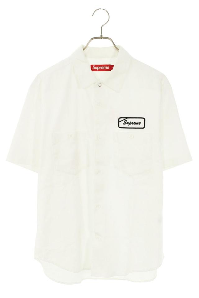 シュプリーム サイズ:S  25SS  Bitch S S Work Shirt グリッターラメプリントワーク半袖シャツ 中古 BS99
