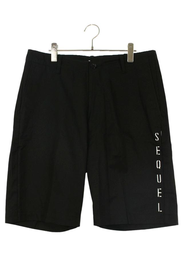 シークエル サイズ:L  TYPE-S ロゴプリントハーフパンツ 中古 BS99