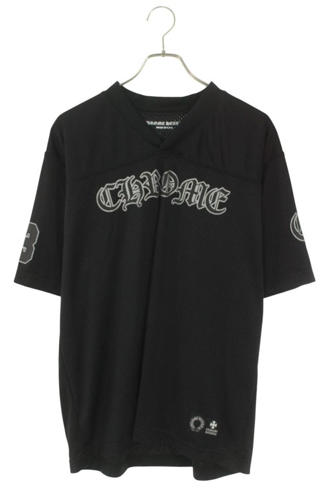 クロムハーツ サイズ:M  MESH WARM UP JERSEY TEE CHプリントメッシュTシャツ 中古 SJ02