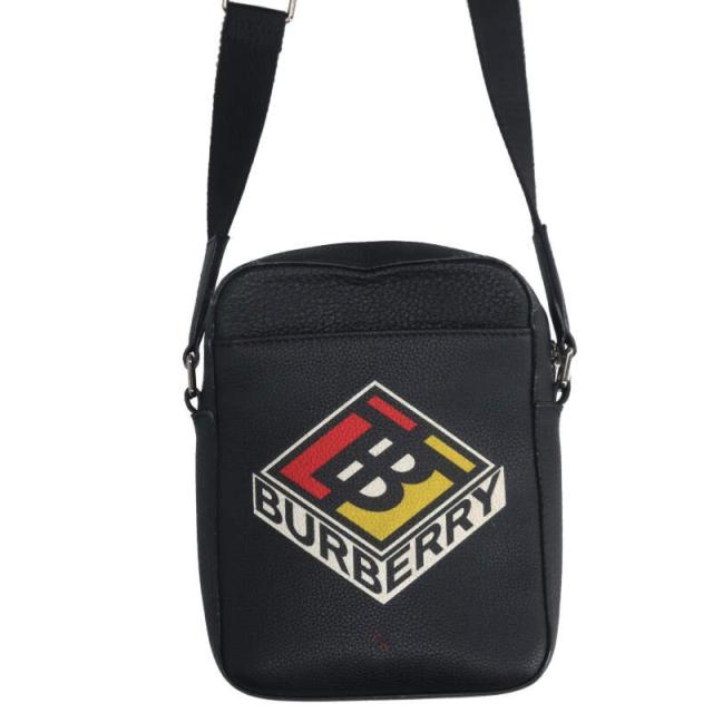 バーバリー   8022318 ソーントンレザーロゴプリントショルダーバッグ 中古 BS99