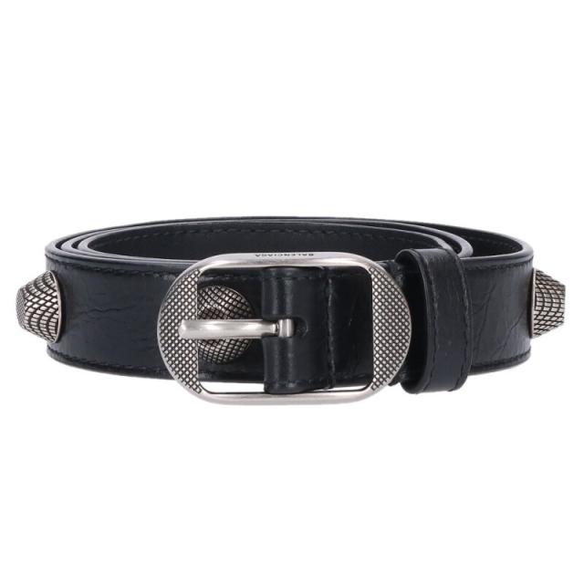 バレンシアガ   Le Cagole Stud スタッズレザーベルト 中古 SB01