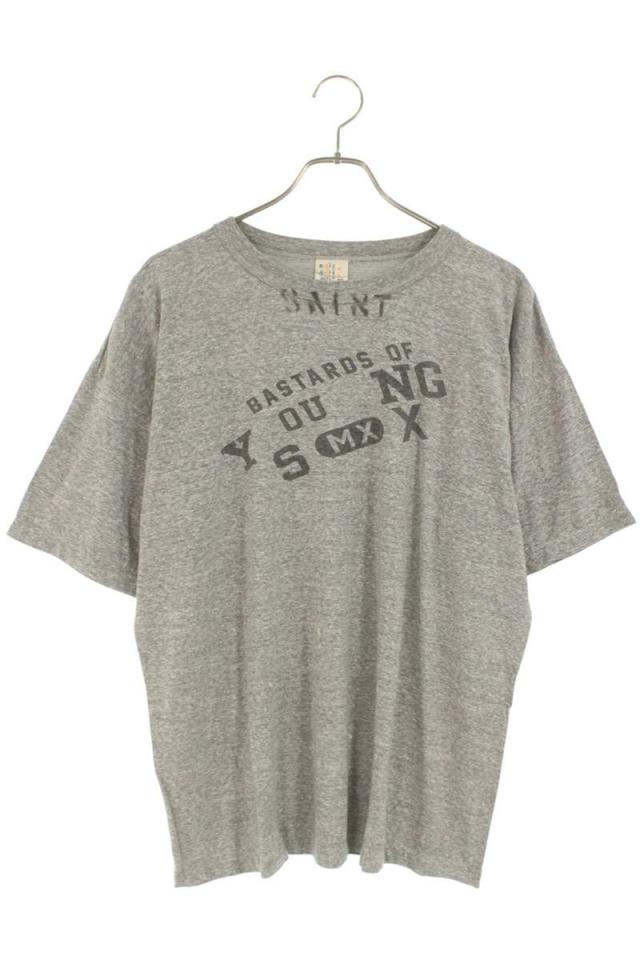 セントマイケル  ベルベルジン サイズ:M  25SS  SM-HR8-0000-C37 カレッジロゴTシャツ 中古 OM10