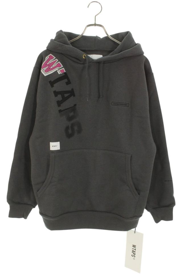 ダブルタップス サイズ:1  202ATDT-CSM12 ロゴパッチプルオーバーパーカー 中古 BS99