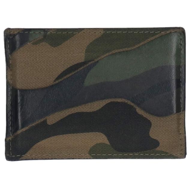 ヴァレンティノガラヴァーニ  迷彩 カモ柄 キャンバス切替 レザーカードケース 中古 BS99