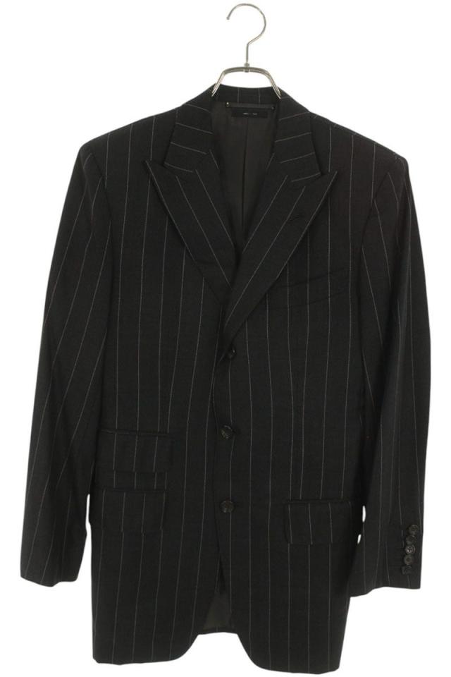 トムフォード サイズ:46 ピークドラペル3Bストライプジャケット 中古 BS99
