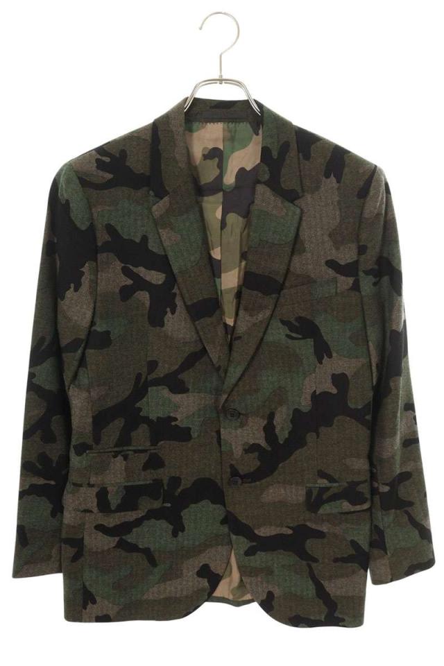 ヴァレンティノ サイズ:48  JV0CEL002M8 カモフラ総柄ウールジャケット 中古 BS99