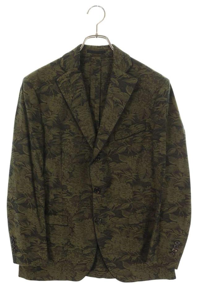 ガブリエレパジーニ サイズ:46  EG80054 リーフ柄テーラードジャケット 中古 BS99