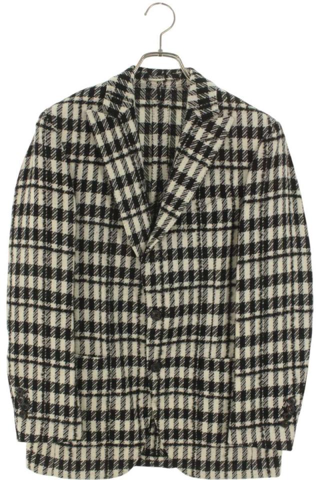 ガブリエレパジーニ サイズ:44  JG70033Q チェック総柄ピークドラペル3Bジャケット 中古 BS99