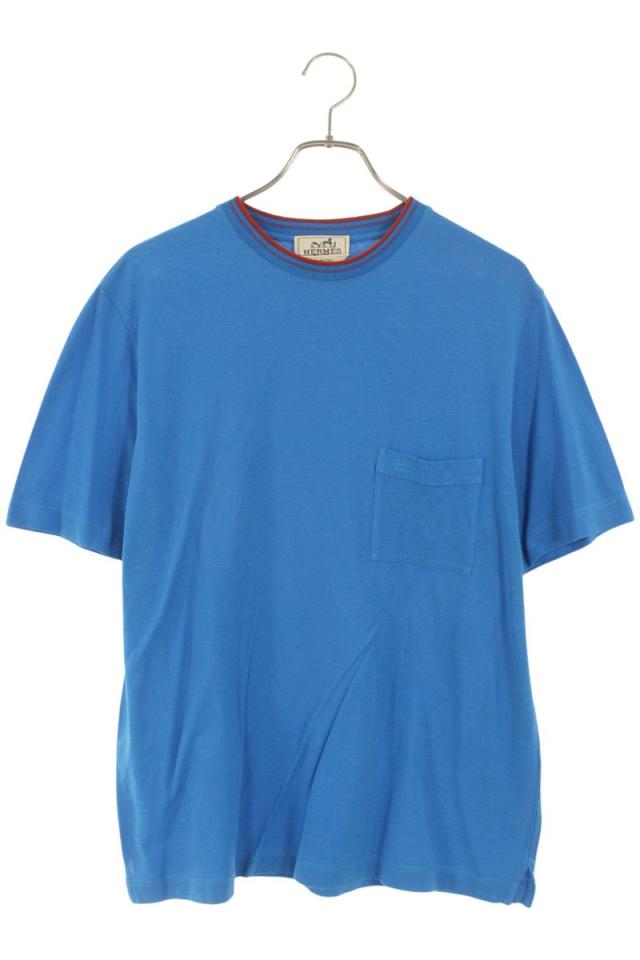 エルメス サイズ:M Hロゴ刺繍ポケットTシャツ 中古 BS99