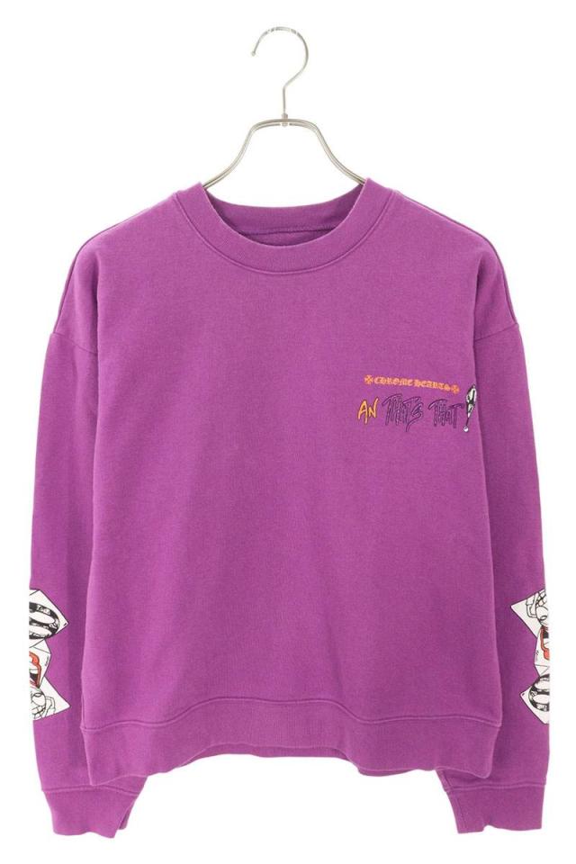 クロムハーツ サイズ:S  IWANT MORE NOT LESS MATTY BOYプリントスウェット 中古 SJ02