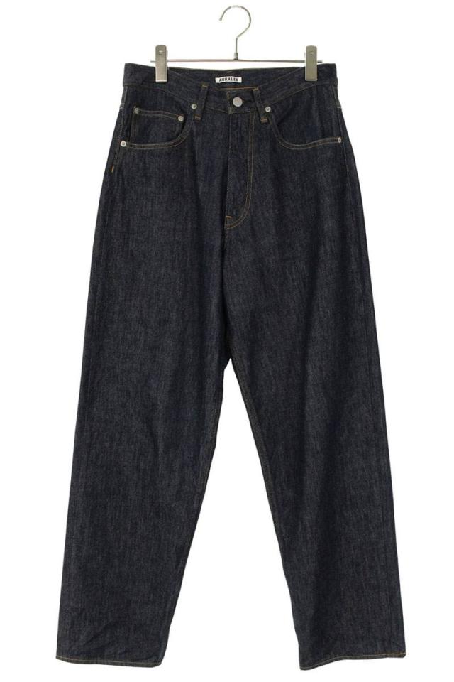 オーラリー サイズ:28インチ  HARD TWIST DENIM WIDE PANTS A00P03DM ストレートデニムパンツ 中古 BS99