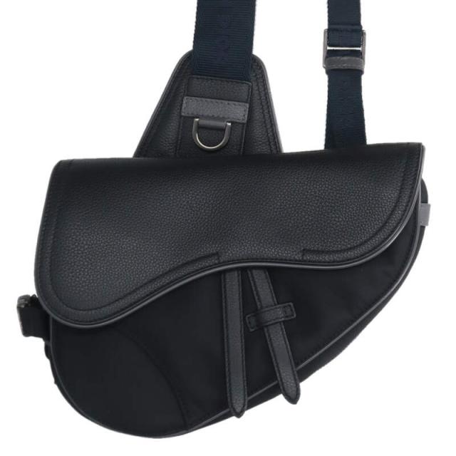 ディオール  サカイ   SADDLE サドル 1ADPO246USC レザー ナイロンショルダーバッグ 中古 BS99
