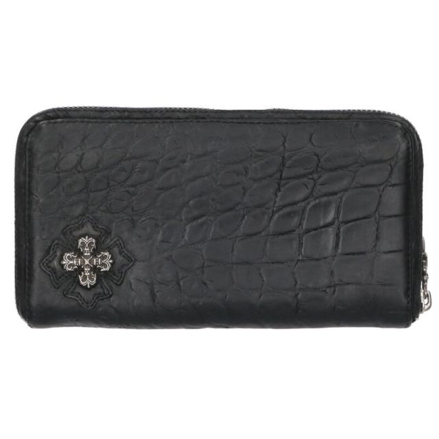 クロムハーツ   RC F ZP2 フィリグリープラス フィリグリープラス装飾アリゲーターレザーウォレット財布 中古 SJ02