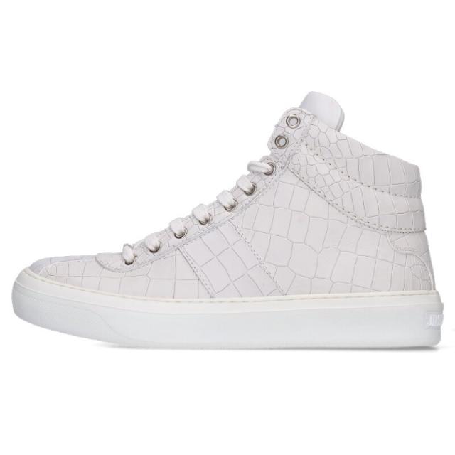 ジミーチュウ サイズ:41  BELGRAVI クロコ型押しハイカットスニーカー 中古 BS99
