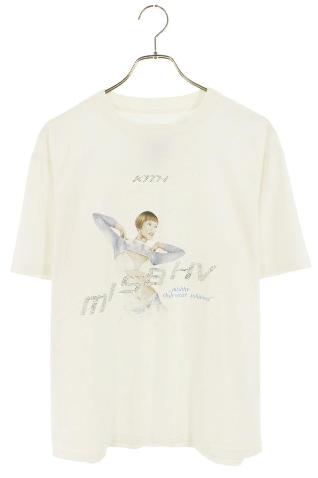 キス  ミスビヘイブ サイズ:S ラインストーン装飾ロゴTシャツ 中古 BS99
