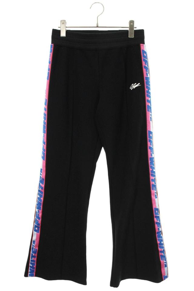 オフホワイト サイズ:L  OWVI007R21FLE001 サイドラインジョギングロングパンツ 中古 BS99