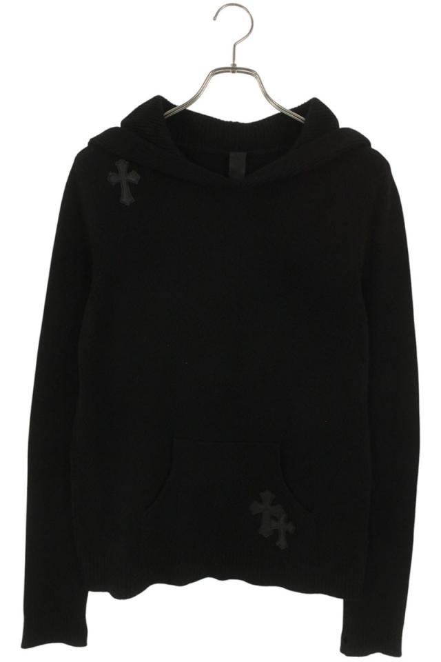 クロムハーツ サイズ:S クロスパッチカシミアパーカー 中古 SJ02