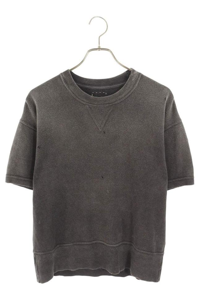 ビズビム サイズ:1  23SS  0123105010017 COURT SWEAT S ダメージ加工半袖スウェット 中古 BS99