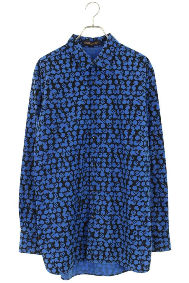 ルイヴィトン サイズ:L  19AW  RM192M ORS HHS20W パーフォレーテッドモノグラムパターンDNA長袖シャツ 中古 SS13