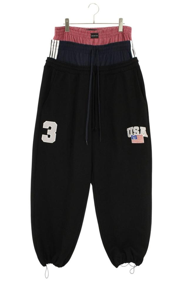 プロジェクトジーアール サイズ:2  3 LAYERED SWEAT PANTS レイヤードデザインロングパンツ 中古 SS13