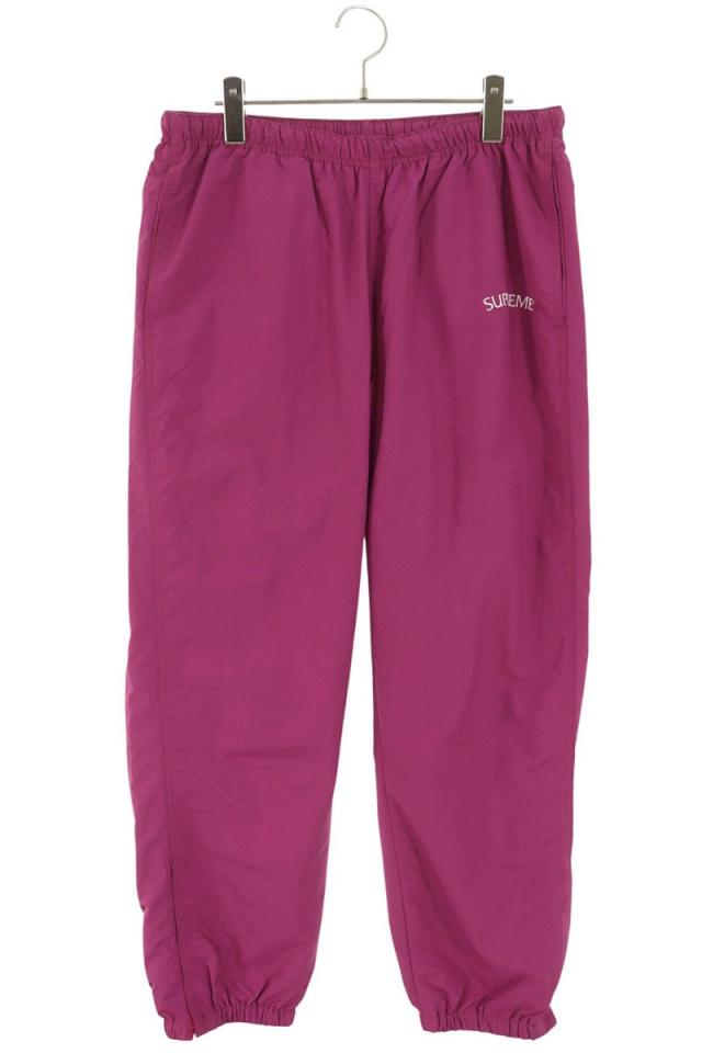 シュプリーム サイズ:M ロゴ刺繍トラックナイロンロングパンツ 中古 BS99