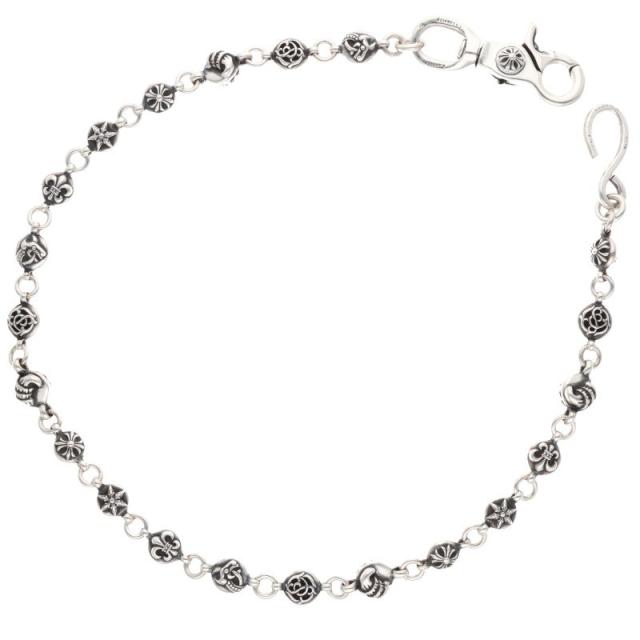 クロムハーツ サイズ:ロング  1MULTIBALL LONG-S 1クリップロング#2マルチボール シルバーウォレットチェーン 中古 FK04