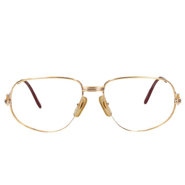 カルティエ サイズ:56□16  130 トリニティゴールドフレーム眼鏡 中古 BS99