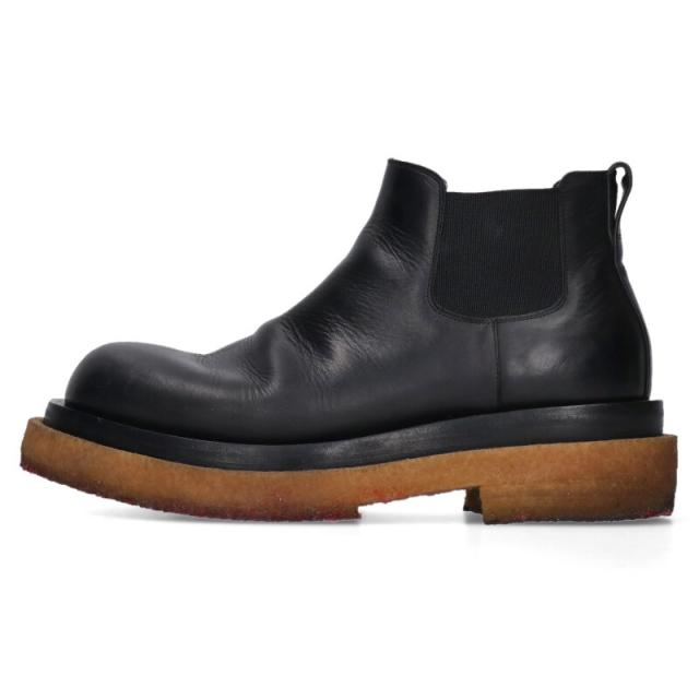 ボッテガヴェネタ サイズ:43  LUG BOOT ラグ サイドゴアクレープソールレザーブーツ 中古 FK04