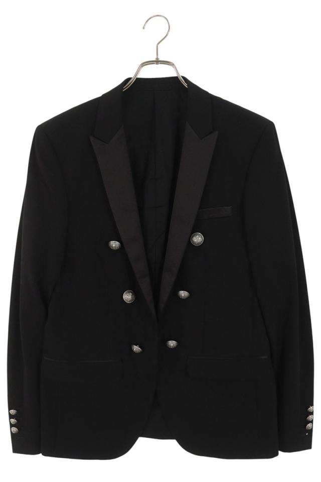 バルマン サイズ:48  S8H7746T281 サテンカラースモーキングジャケット 中古 BS99