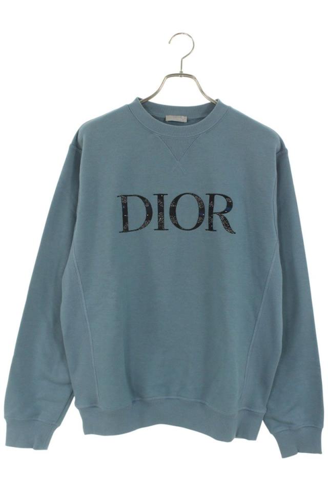 ディオール サイズ:M  21AW  143J687A0531 ロゴ刺繍オーバーサイズクルーネックスウェット 中古 OM10