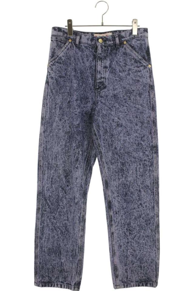 マルニ サイズ:29インチ  PUJU0081A0 MARBLE DYED COTTON DENIM ケミカルウォッシュデニムパンツ 中古 BS99