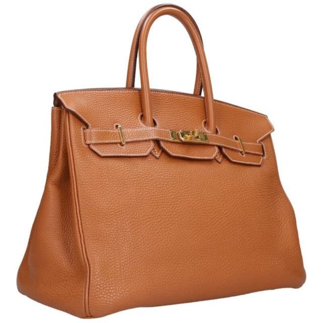 エルメス サイズ:35  バーキン35 □H刻印 G金具トゴ ゴールドハンドバッグ 中古 GZ14