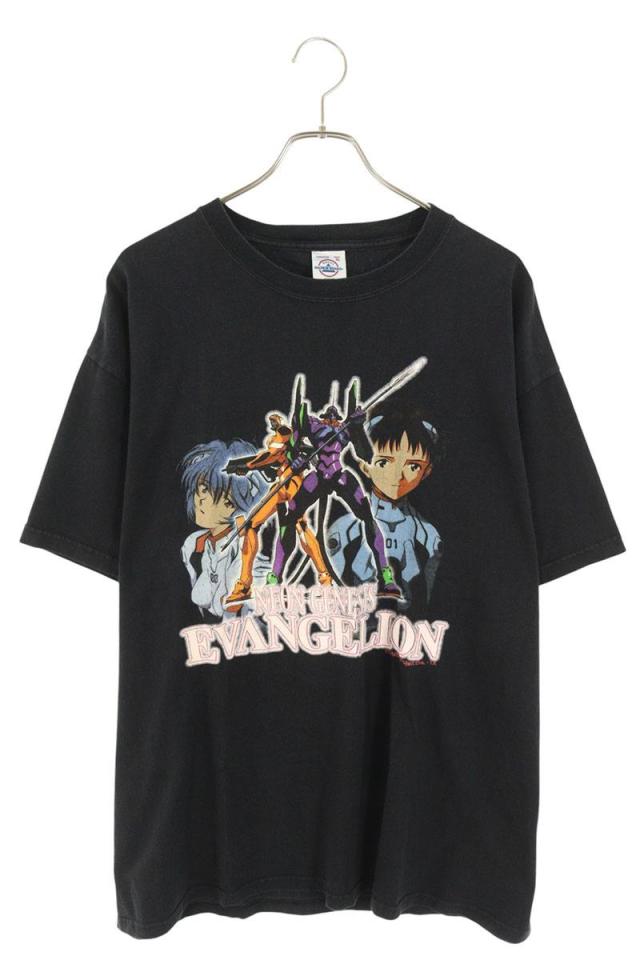 ヴィンテージ サイズ:XL  90s  EVANGELION エヴァンゲリオン キャラクタープリントTシャツ 中古 SB01