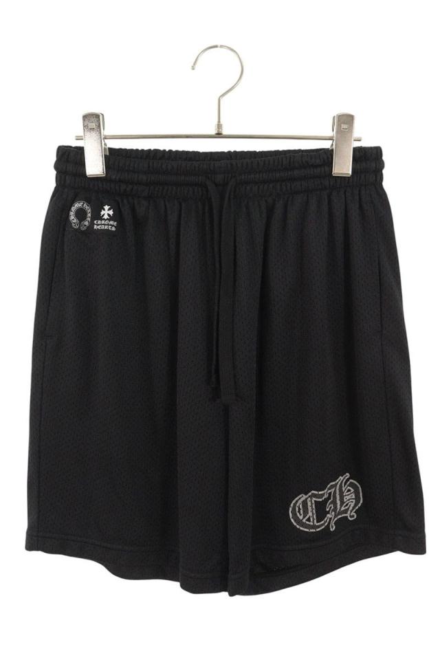クロムハーツ サイズ:S  MESH VARSITY SHORTS CHプリントメッシュハーフパンツ 中古 SJ02