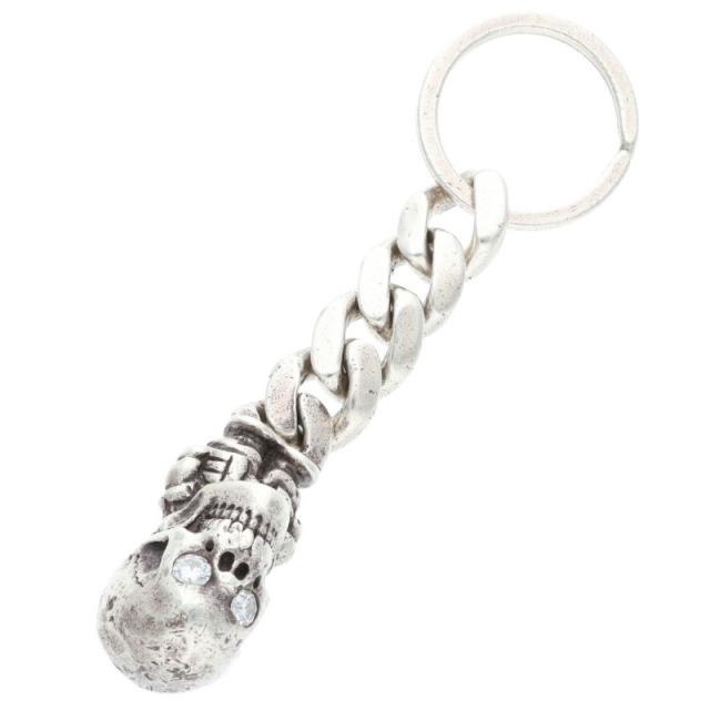 クロムハーツ FOTI DLFN&No5 DGGR フォティ デルフィーノ#5ダガーキーリング アフターダイヤシルバーウォレットチェーン 中古 SS07