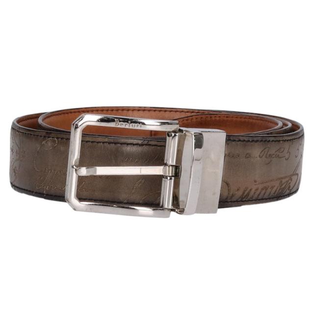 ベルルッティ  カリグラフィバックルレザーベルト 中古 BS99