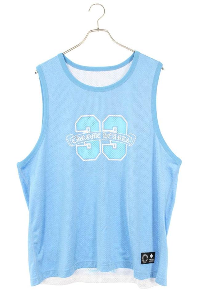 クロムハーツ サイズ:L  MESH WARM UP JERSEY リバーシブルCHロゴプリントタンクトップ 中古 SJ02